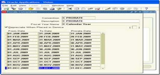 Oracle Applications: End to end configuration of Oracle Fixed Assets module